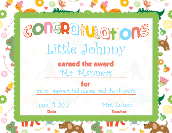 EOY Special Trait Award - teachtrainlove.com